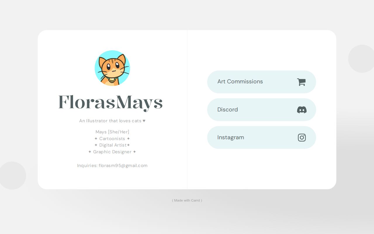 FlorasMays' Carrd
